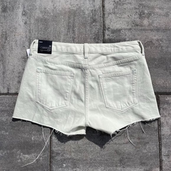 GAP | Shorts | Gap 969 Slim Cutoffs Jean Shorts Womens 28r White Wash ...